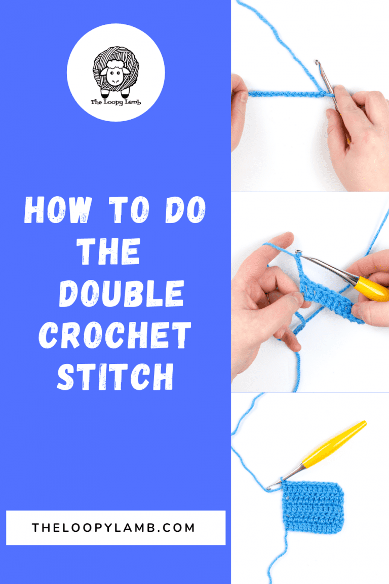 How to Double Crochet Stitch Tutorial - The Loopy Lamb