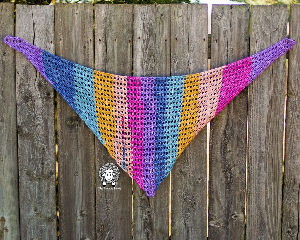 Crochet Shawlette Free Pattern: Spring Breeze Shawlette