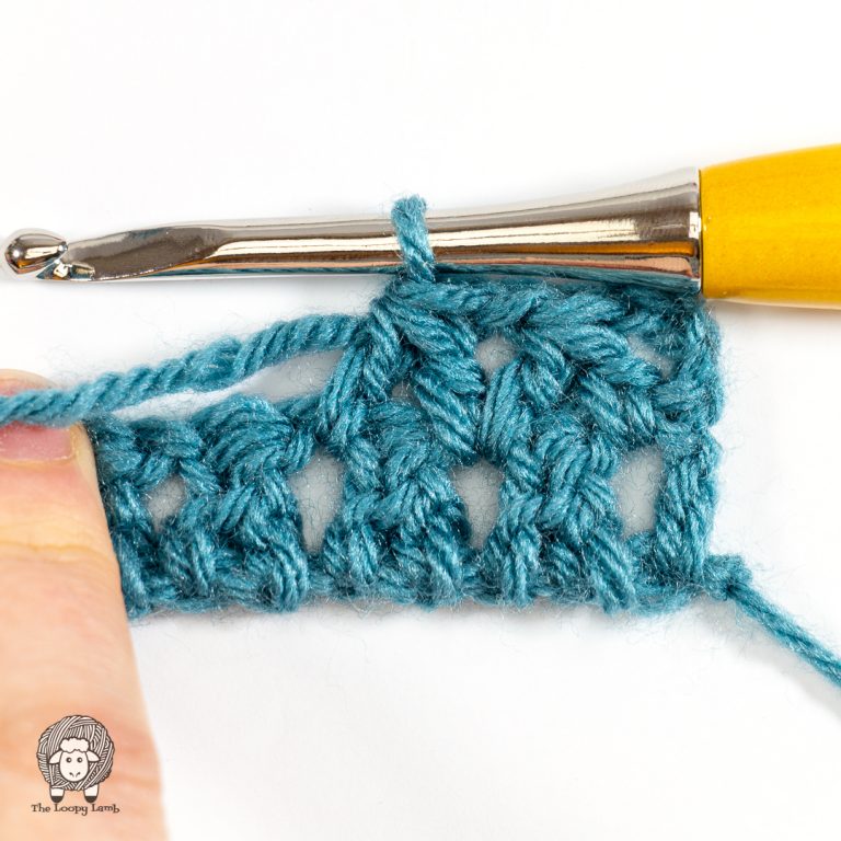 How to Crochet the Paired Double Crochet Stitch - The Loopy Lamb