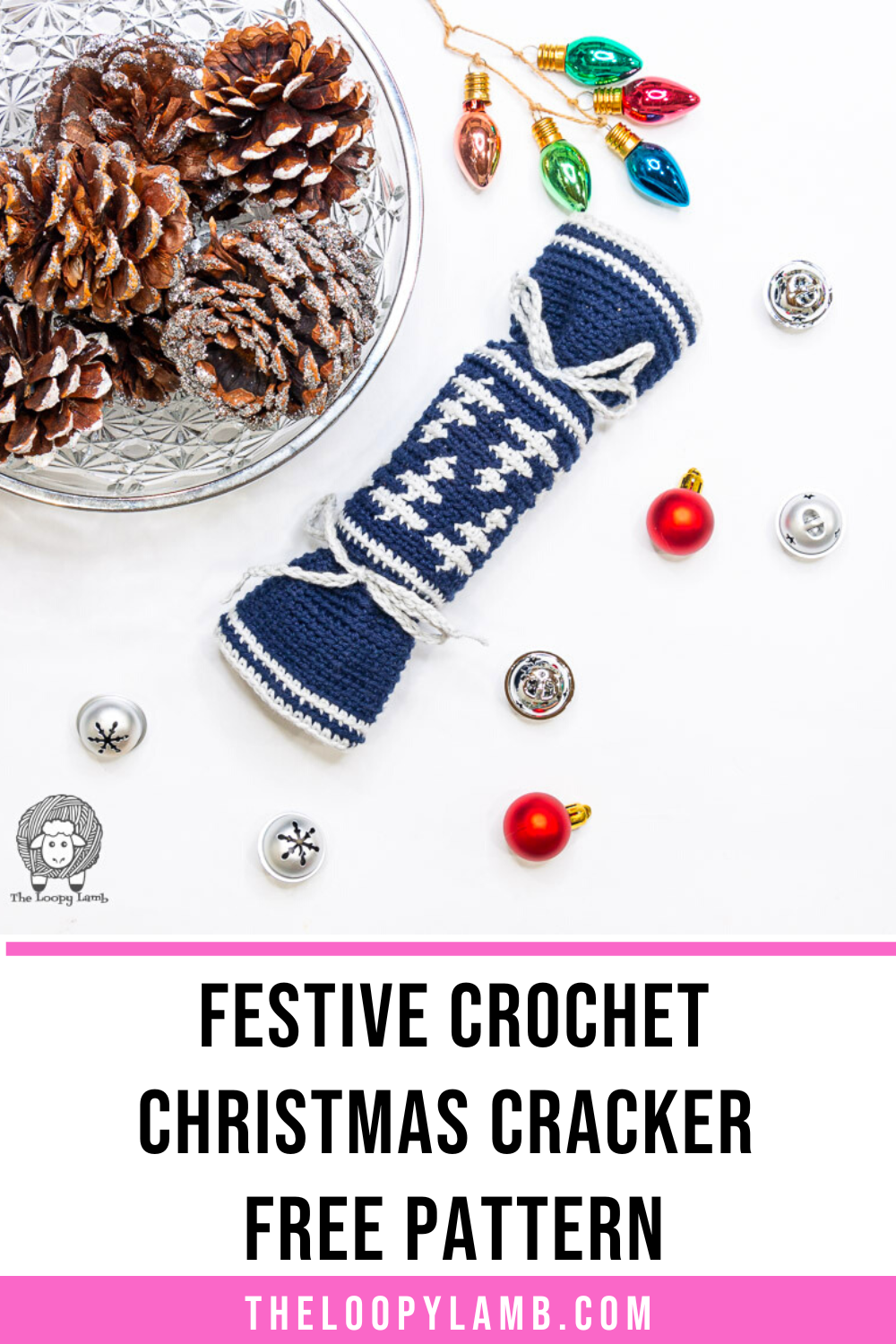 Festive Crochet Christmas Cracker Free Pattern