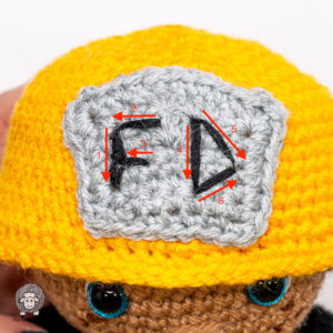 Free Amigurumi Crochet Firefighter Doll Outfit Pattern