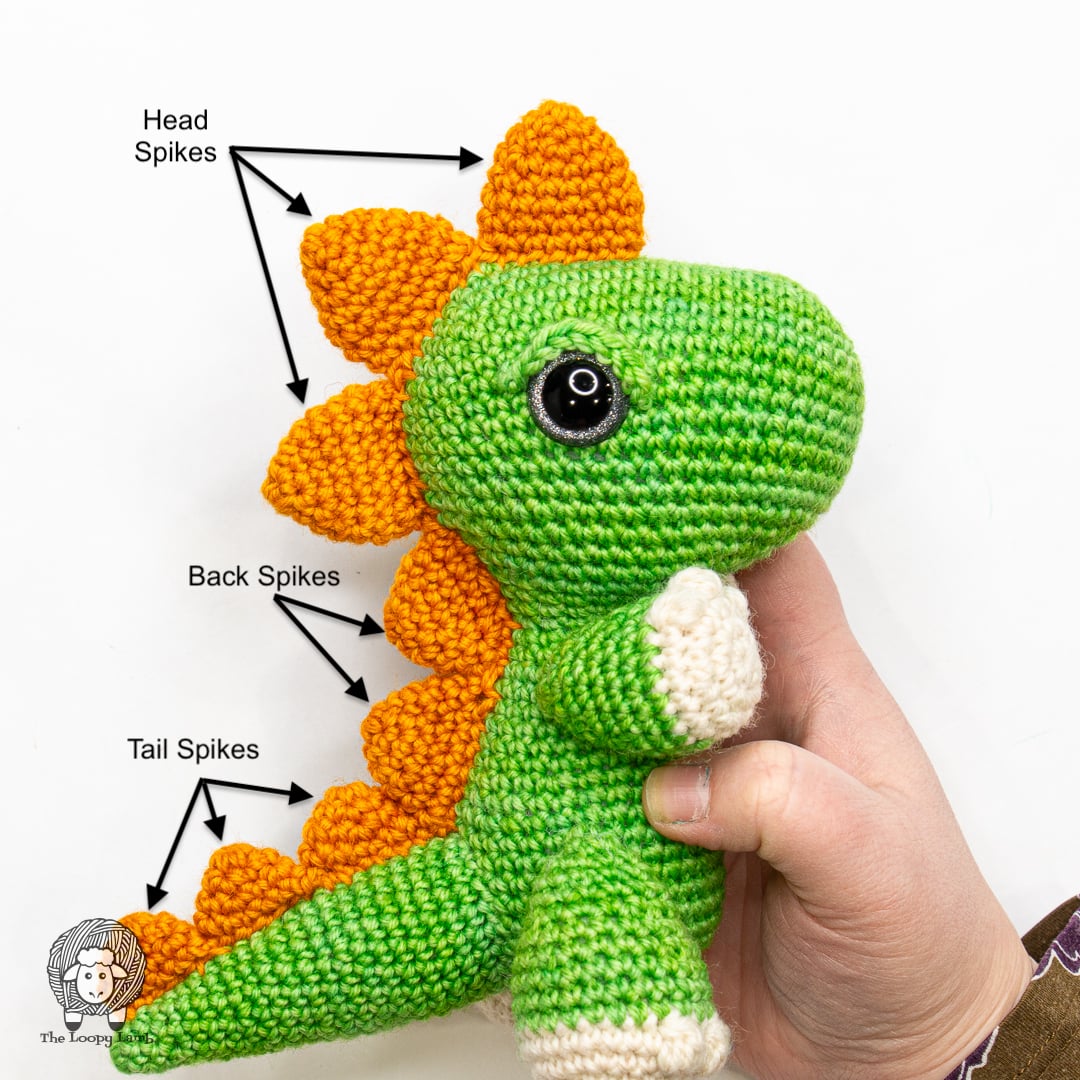Crochet Make Along Dinosaur T-Rex Toy Free Pattern