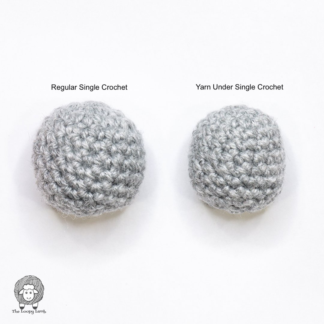 How to Yarn Under Single Crochet for Amigurumi Tutorial