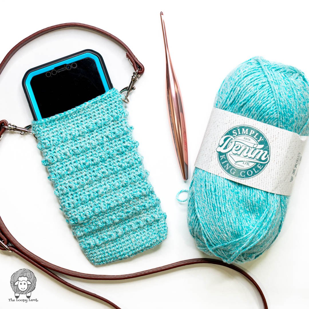 Crafty Chic Crochet Cell Phone Bag Free Pattern