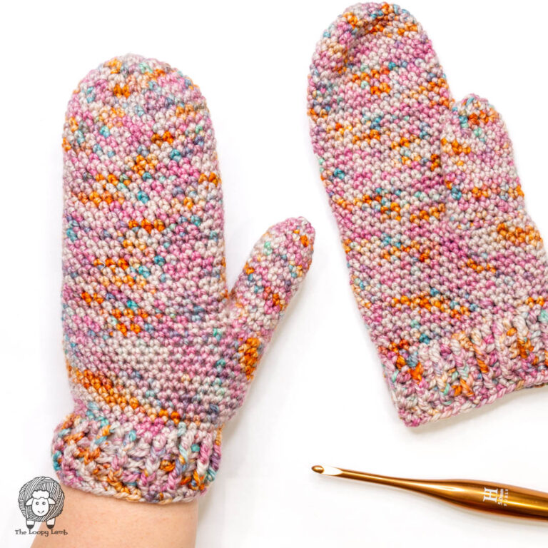 Easy Free Cozy Crochet Mittens Pattern for Beginners