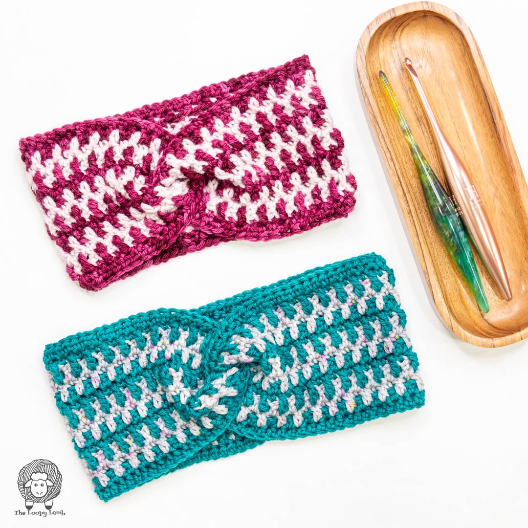Free Crochet Twisted Headband Pattern & Video Tutorial