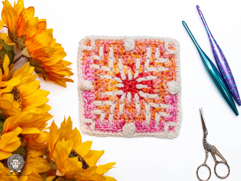 Mosaic Granny Square Crochet Pattern (Free & Easy)